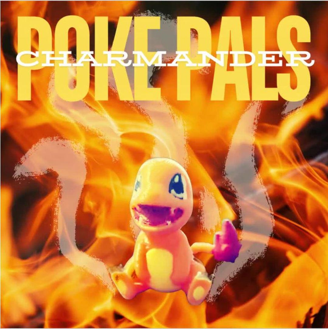 3D Printed Charmander Cute Pokémon Figure Great Gift for Kids ...