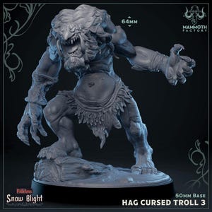 Hag Cursed Trolls - Snow Blight Fateless Collection - 3D Resin Print ...
