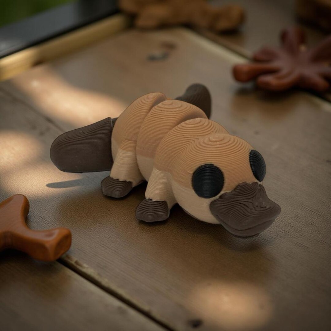 Baby Platapus Pocket Pets | 3D Printed | Articulating Fidget Sensory ...