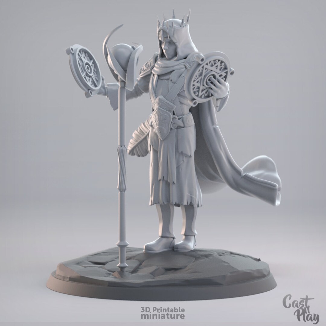 Human Male Mage King 3D Resin Print D&D Pathfinder NPC Miniature - Etsy