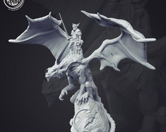 Dragon Rider and Dragon Familiar Perfect for Dnd, Pathfinder, 5E and ...