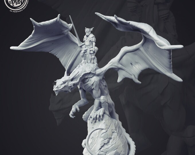 Dragon Rider and Dragon Familiar Perfect for Dnd, Pathfinder, 5E and ...