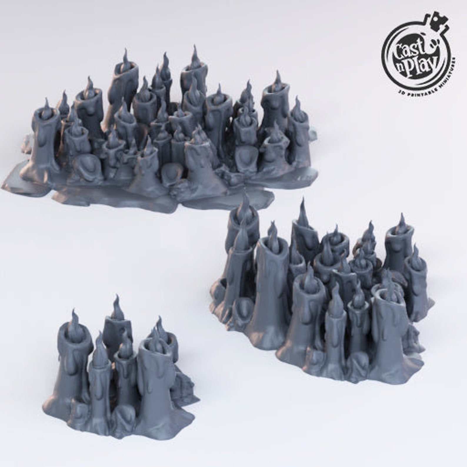 Candles Props 3D Resin Print D&D Pathfinder NPC Miniature - Etsy