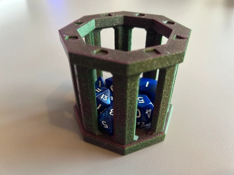 Octagonal Dice Jail 3D Resin Print D&D Pathfinder NPC - Etsy