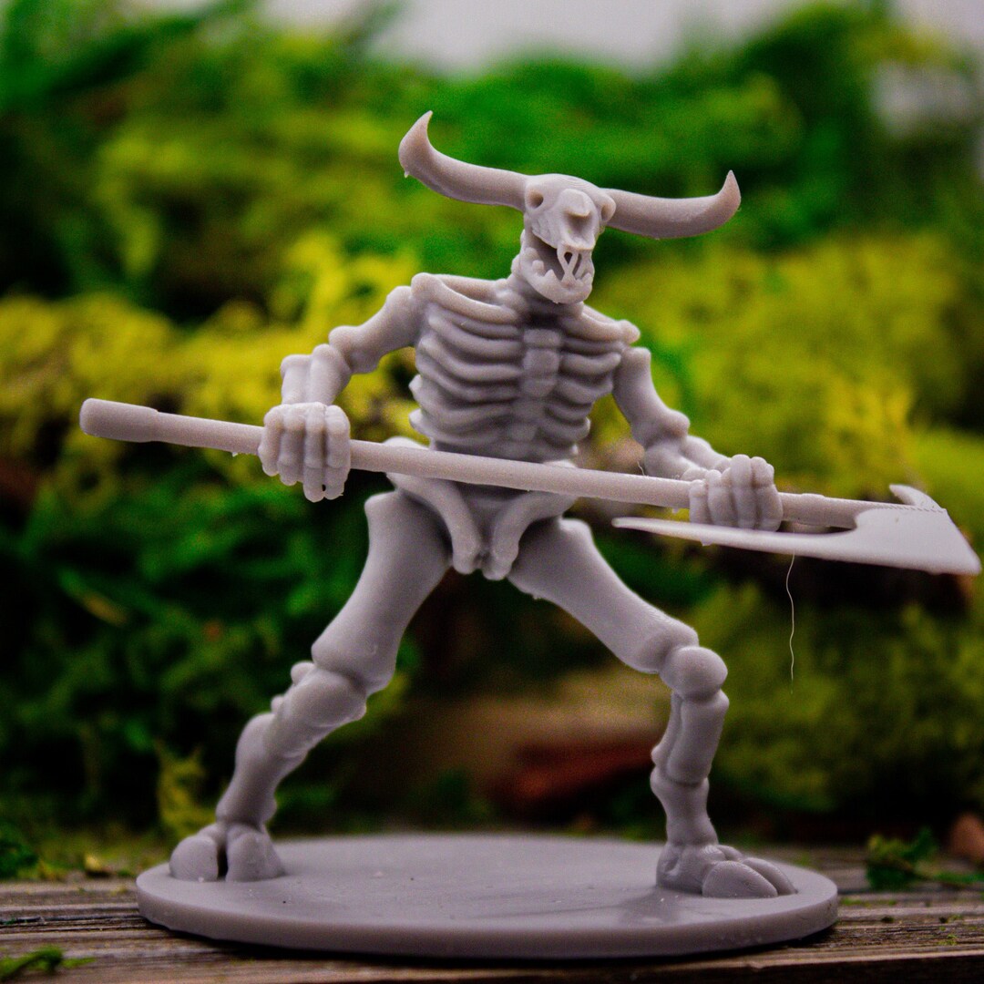 Monster Undead Skeleton Minotaur Scythe - Etsy