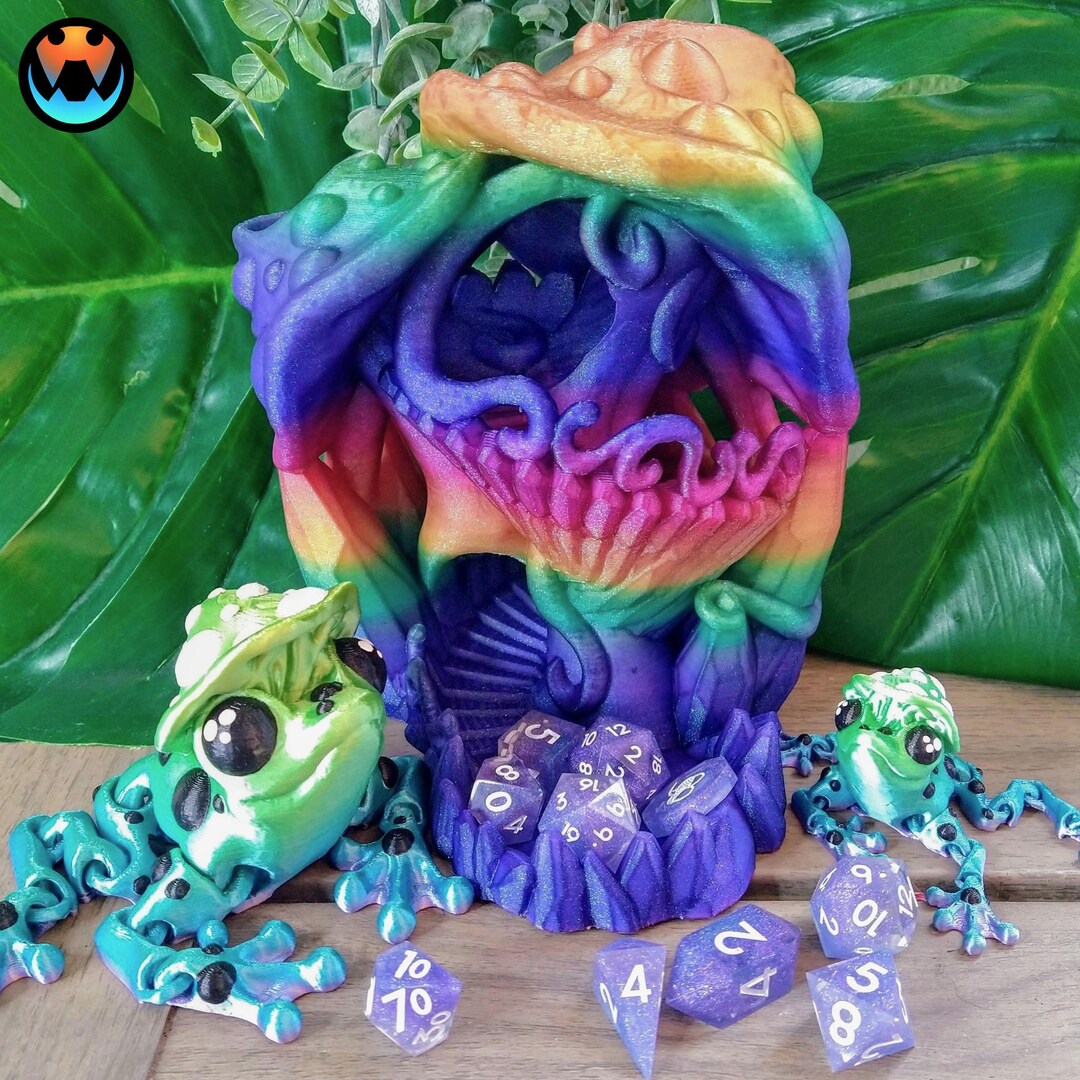Crystal Mushroom Dice Tower FDM Filament Print - Etsy