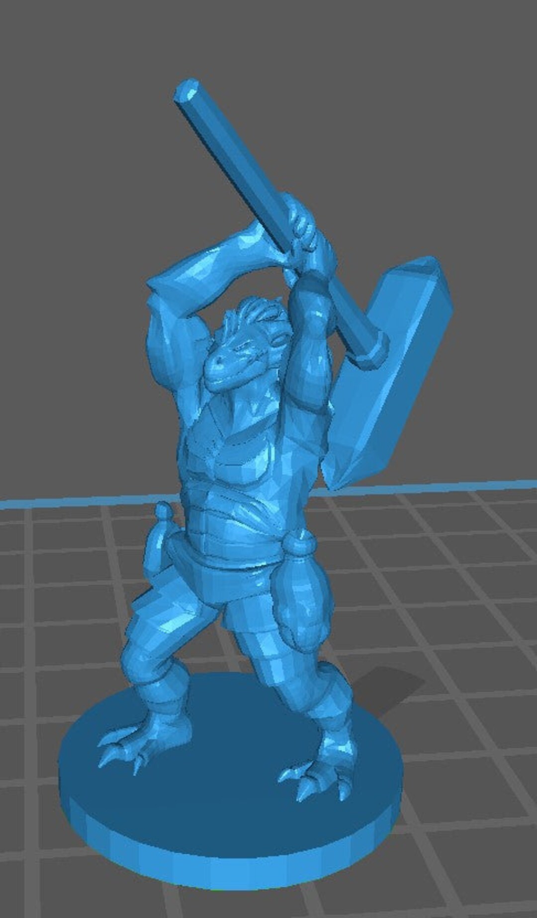 Barbarian Dragonborn With Maul 3D Resin Print D&D Pathfinder NPC ...