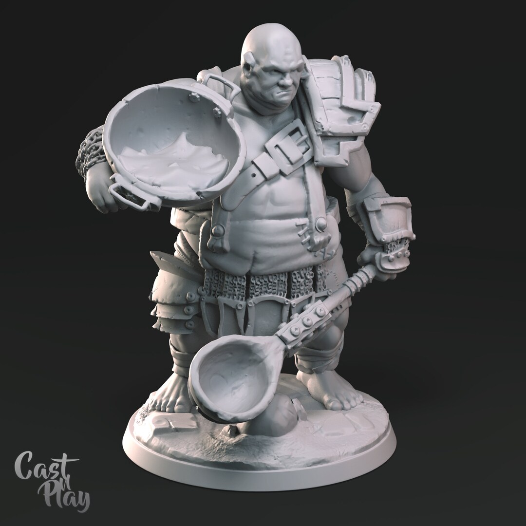 Human Male Townsperson Cook 3D Resin Print D&D Pathfinder NPC Miniature ...