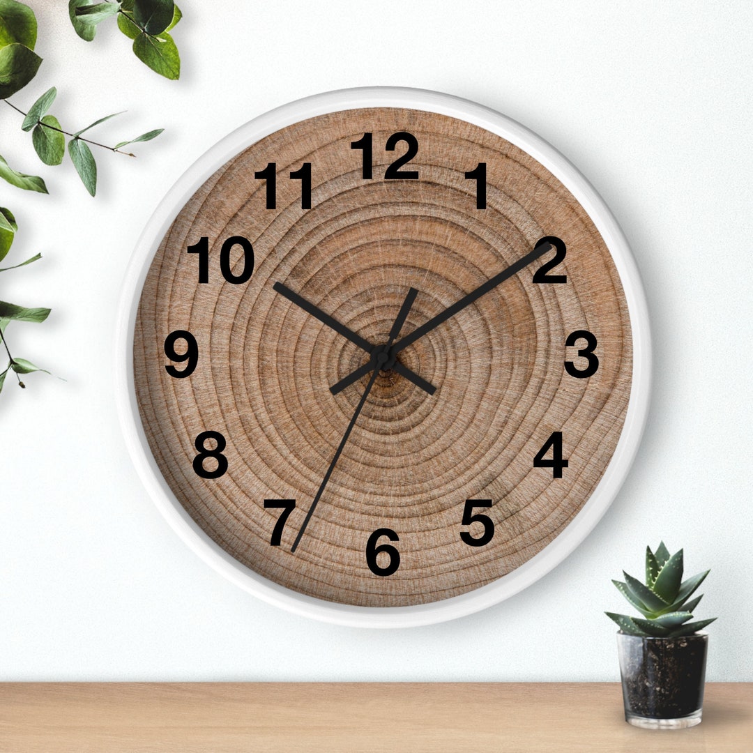 Modern Clock, Unique Wall Clock, Numbers Clock, Minimalist Clock, 10 ...