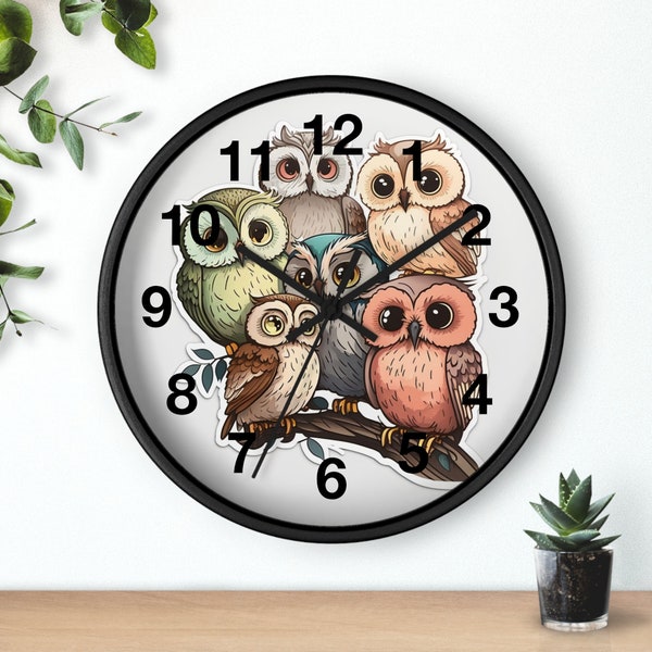 Wooden Owl Clock - Etsy