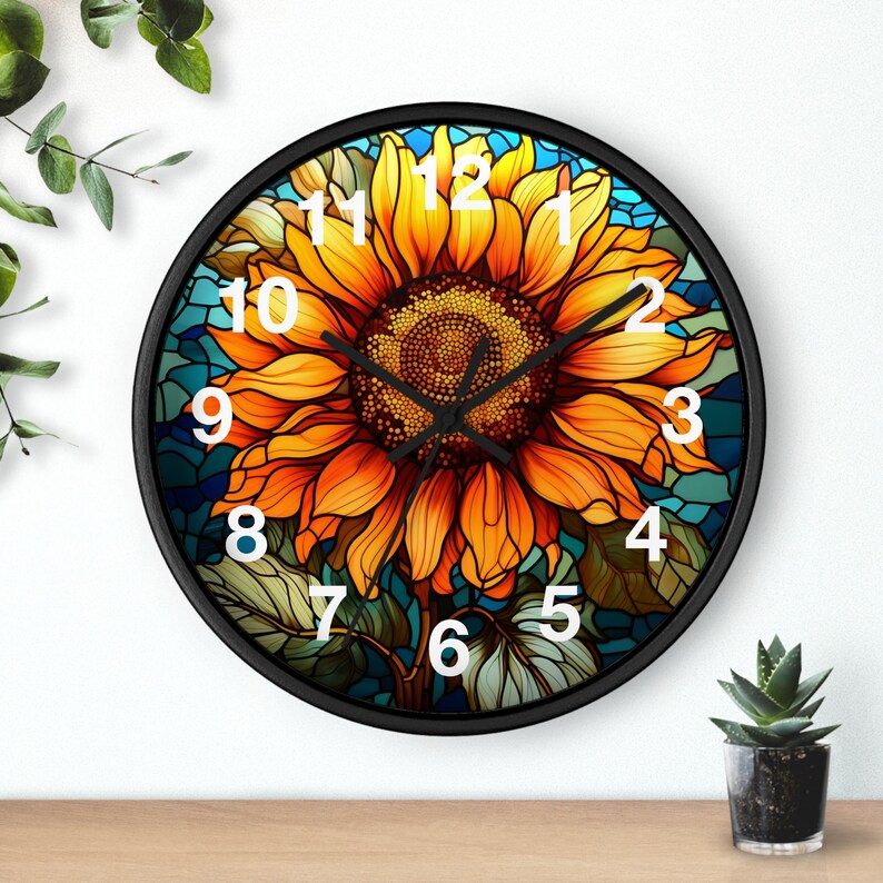 Unique Sunflower Wall Clock: A Sunny Timepiece to Brighten Your Day ...