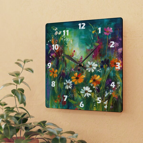 Acrylic Clock - Etsy