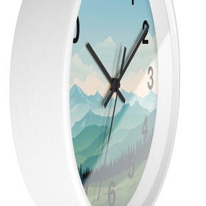 Mountain Range Wall Clock: Nature-inspired Timekeeping for Your Home ...