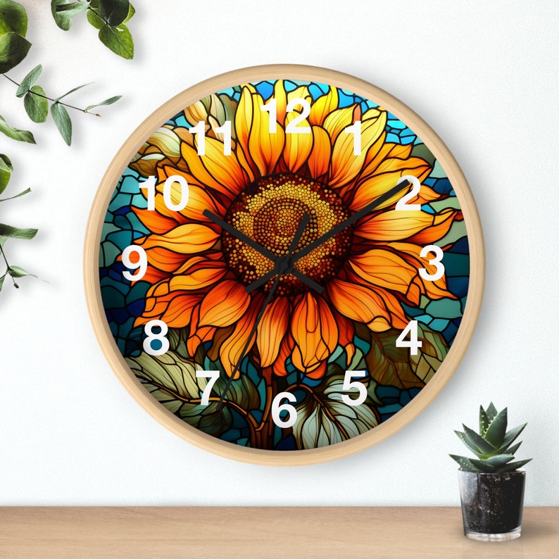 Unique Sunflower Wall Clock: A Sunny Timepiece to Brighten Your Day ...