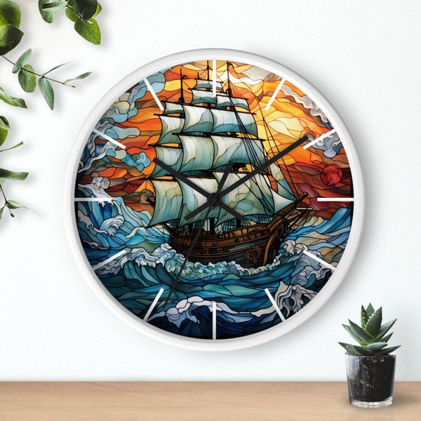 Wall Clock Sailing - Etsy