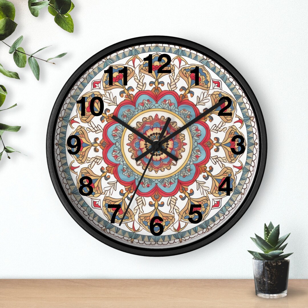 Boho Design Wall Clock Unique Stylish and Functional Home - Etsy