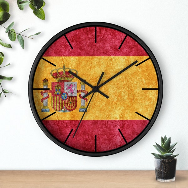 Spanish Flag Clock - Etsy