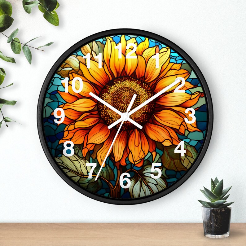 Unique Sunflower Wall Clock: A Sunny Timepiece to Brighten Your Day ...