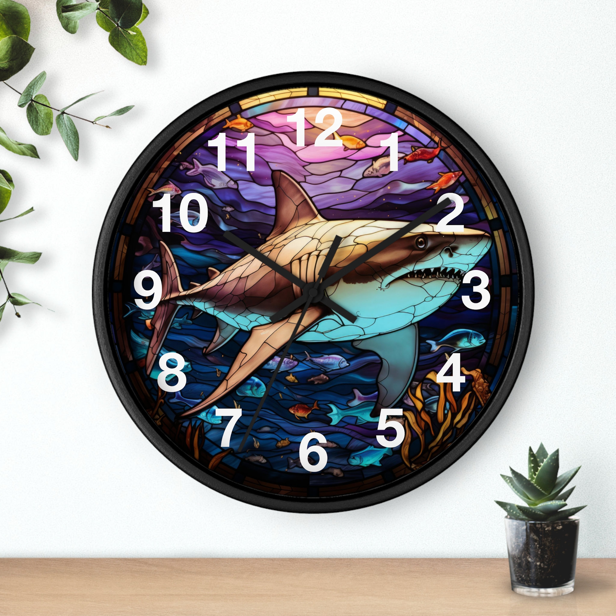 Shark Wall Clock: A Silent Wall Hanging Timepiece for Marine ...