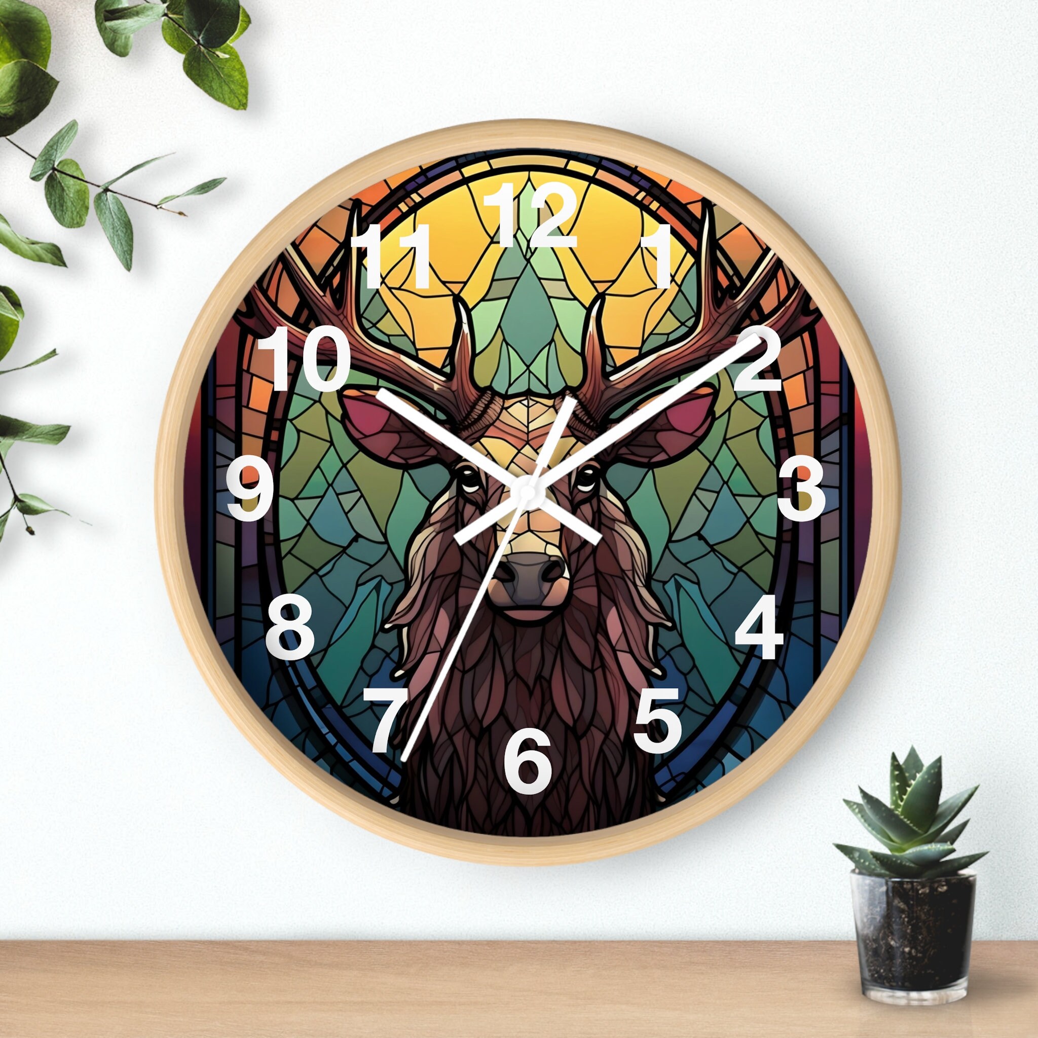 Unique Moose Wall Clock: A Majestic Timepiece for Nature - Etsy