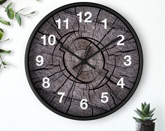 Aesthetic Natural Tree Ring Woodgrain Boho Chic 10 Wall Art Hanging ...