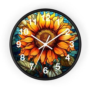 Unique Sunflower Wall Clock: A Sunny Timepiece to Brighten Your Day ...
