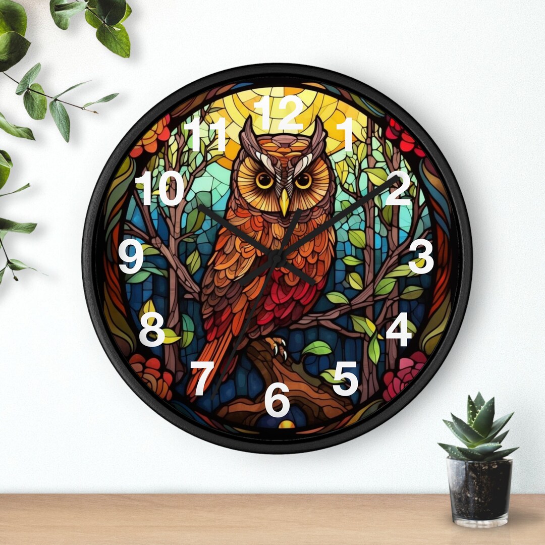 Wise Owl Wall Clock: A Timepiece of Feathered Wisdom for Your Home - Etsy