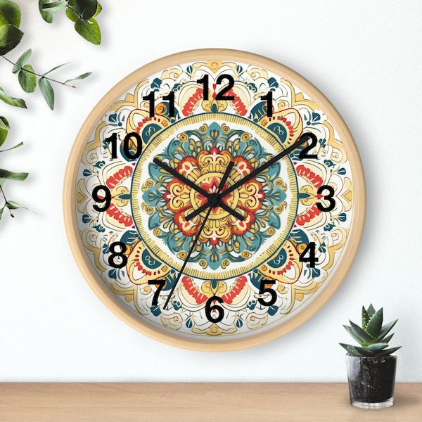 Boho Wall Clock - Etsy