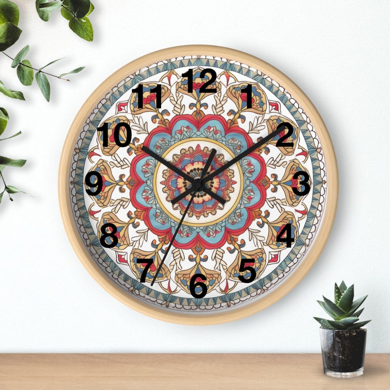 Boho Design Wall Clock Unique Stylish and Functional Home - Etsy