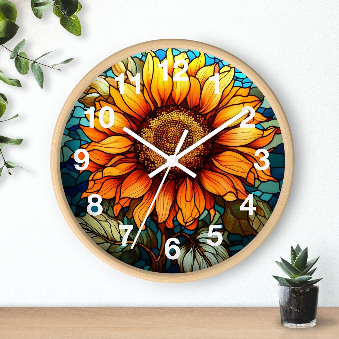 Unique Sunflower Wall Clock: A Sunny Timepiece to Brighten Your Day ...