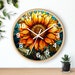 Unique Sunflower Wall Clock: A Sunny Timepiece to Brighten Your Day ...