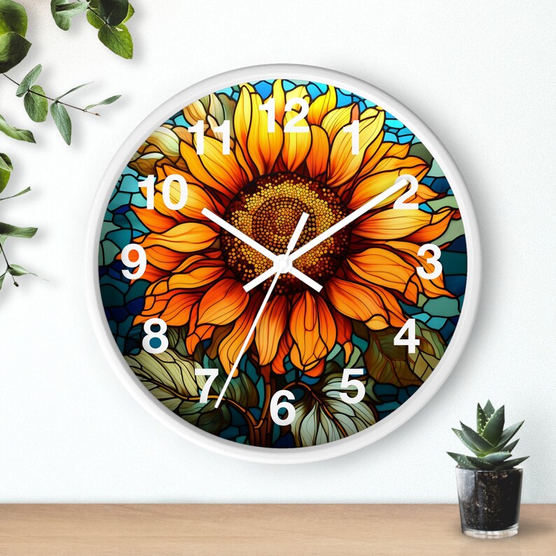 Unique Sunflower Wall Clock: A Sunny Timepiece to Brighten Your Day ...