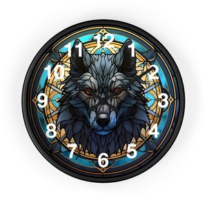 Unique Wolf Wall Clock: A Majestic Timepiece for Wildlife Enthusiasts ...