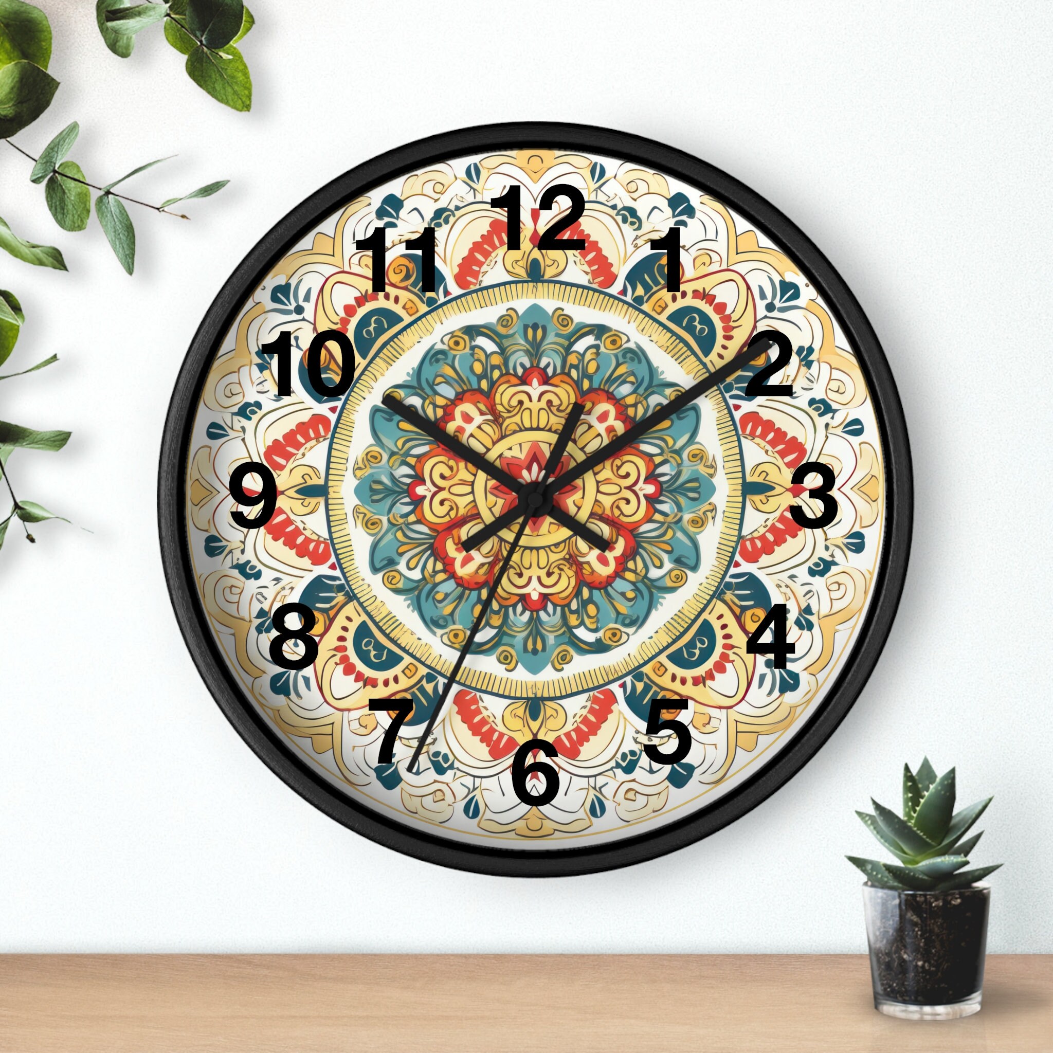 Boho Wall Clock Unique, Stylish, and Functional Home Decor With Chic ...