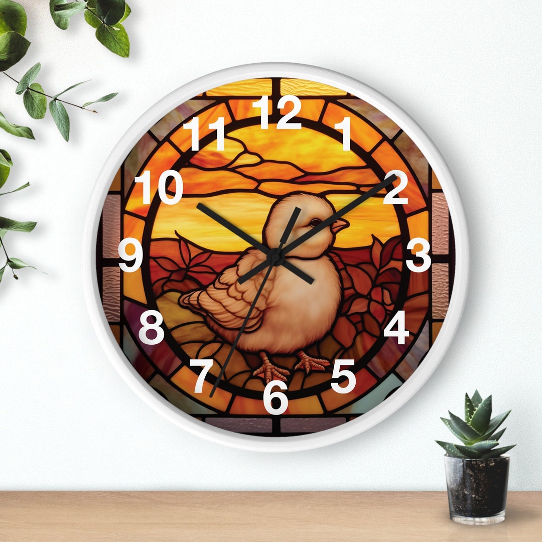 Adorable Baby Chick Wall Clock Cute Nursery Decor Silent - Etsy