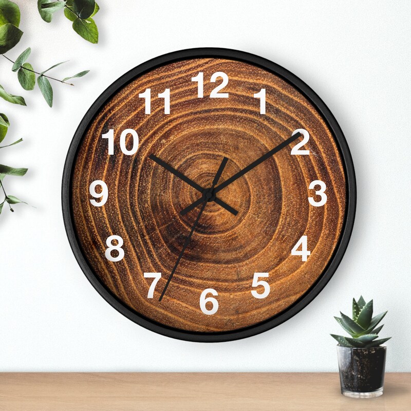 Wall Clock Wood - Etsy