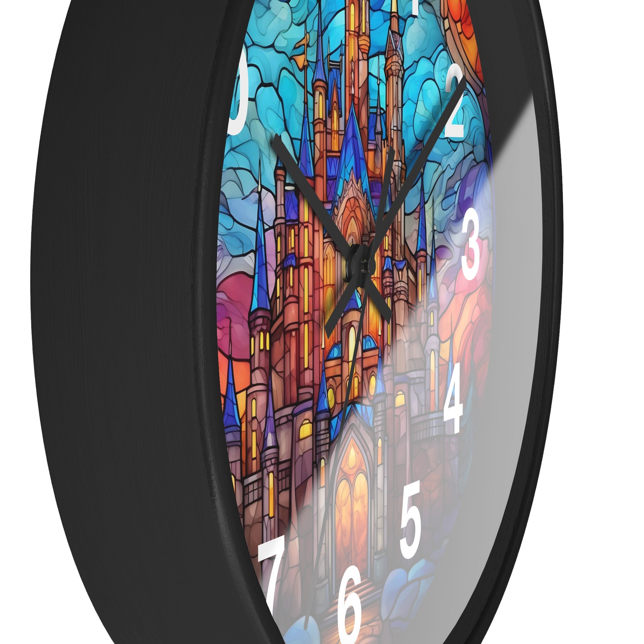 Enchanted Castle Wall Clock Magical Home Decor, Silent Ticking, Fairy ...