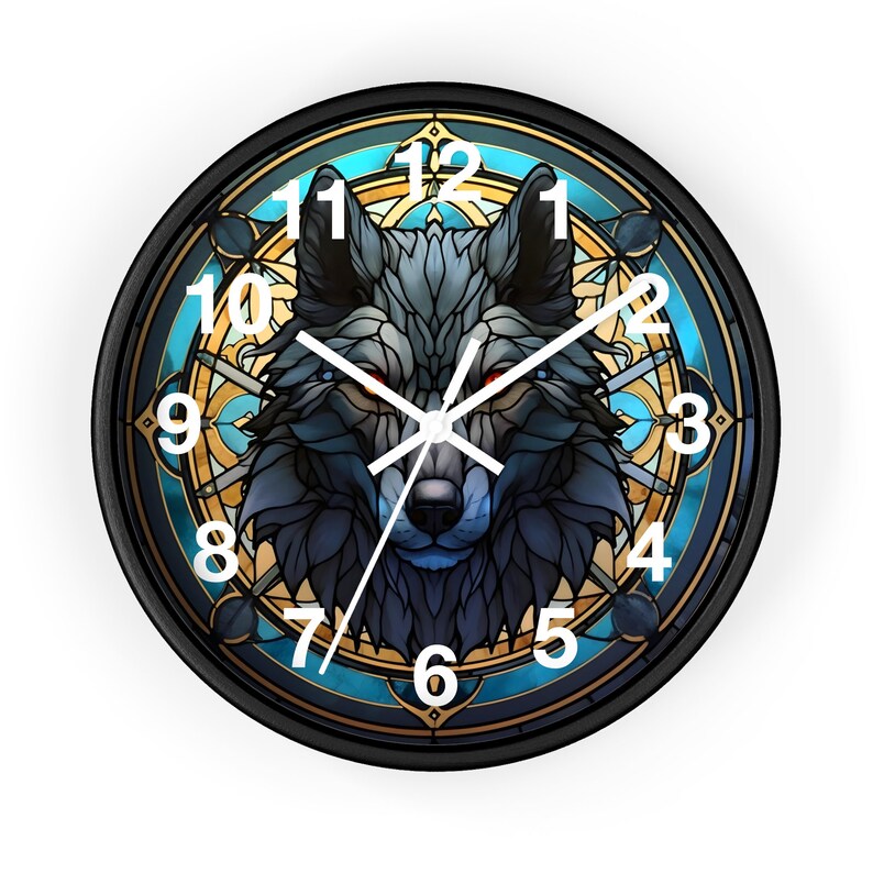 Unique Wolf Wall Clock: A Majestic Timepiece for Wildlife Enthusiasts ...
