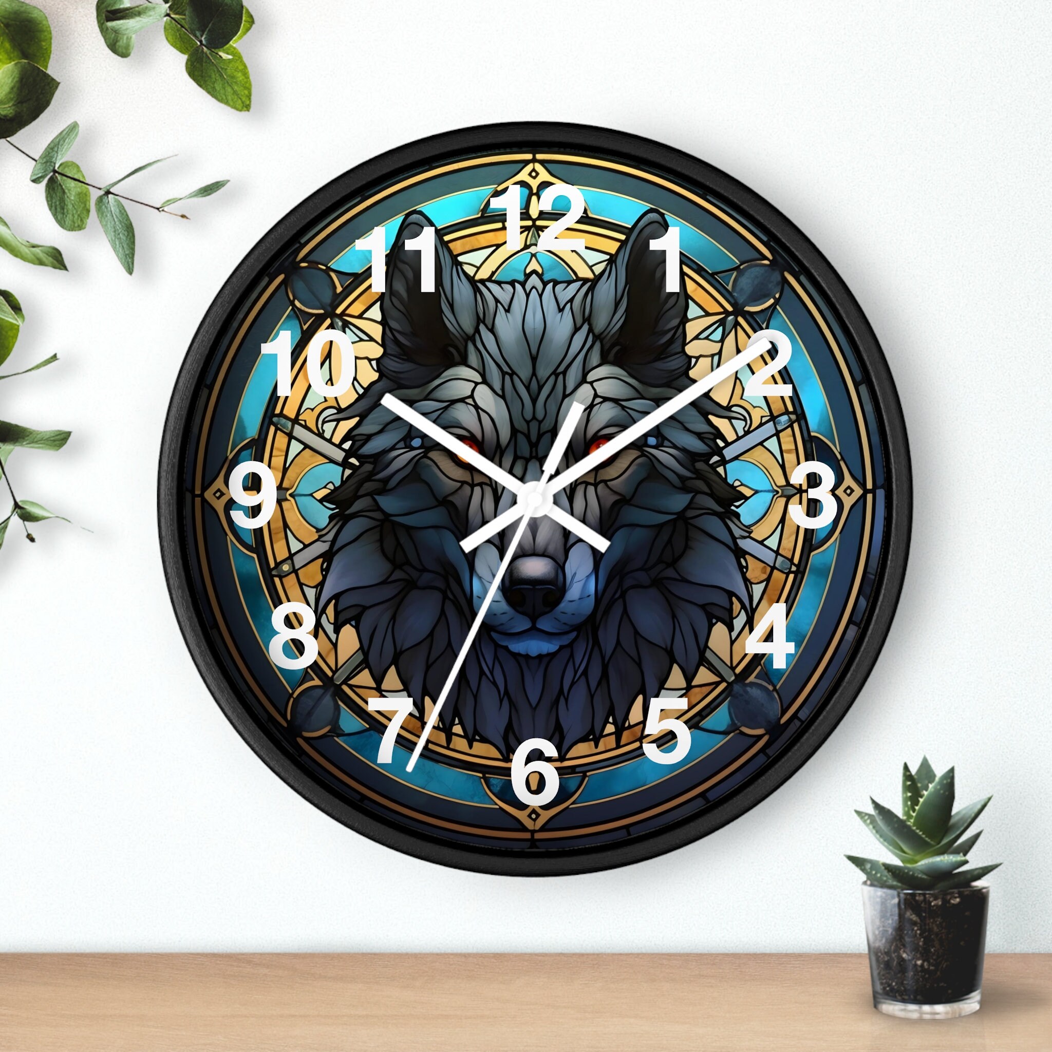 Unique Wolf Wall Clock: A Majestic Timepiece for Wildlife Enthusiasts - Etsy