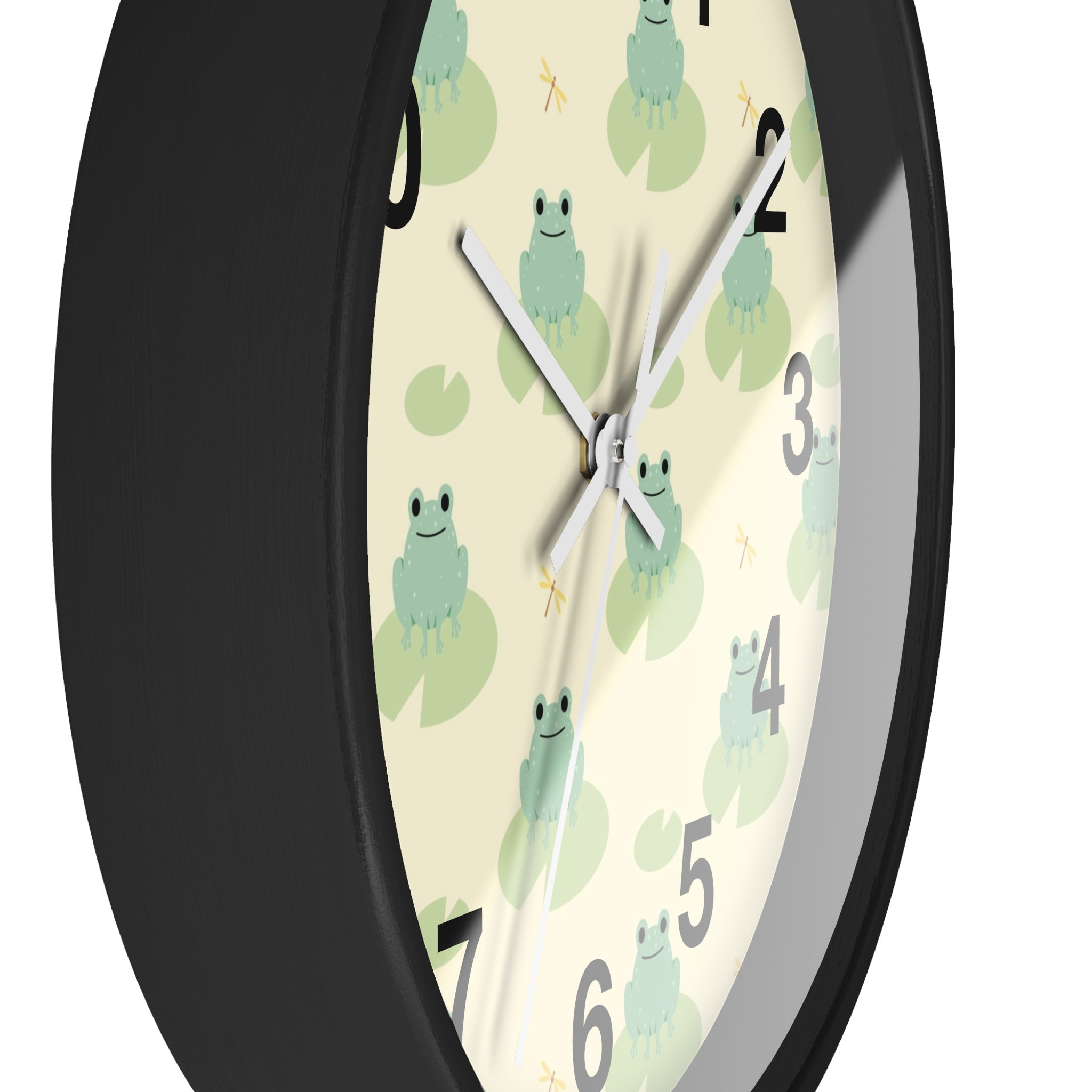Whimsical Frog Wall Clock, Nature-inspired Decor, Silent Ticking, Wall ...
