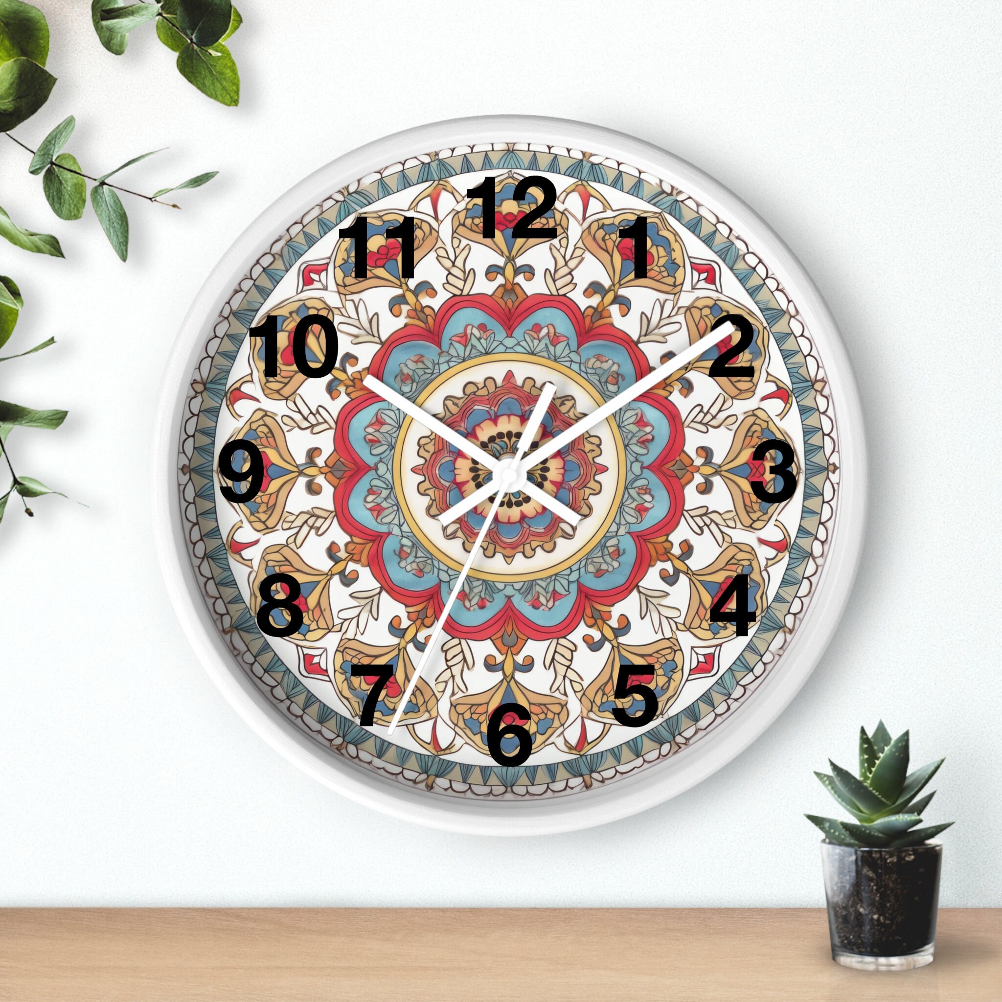 Boho Design Wall Clock Unique Stylish and Functional Home - Etsy