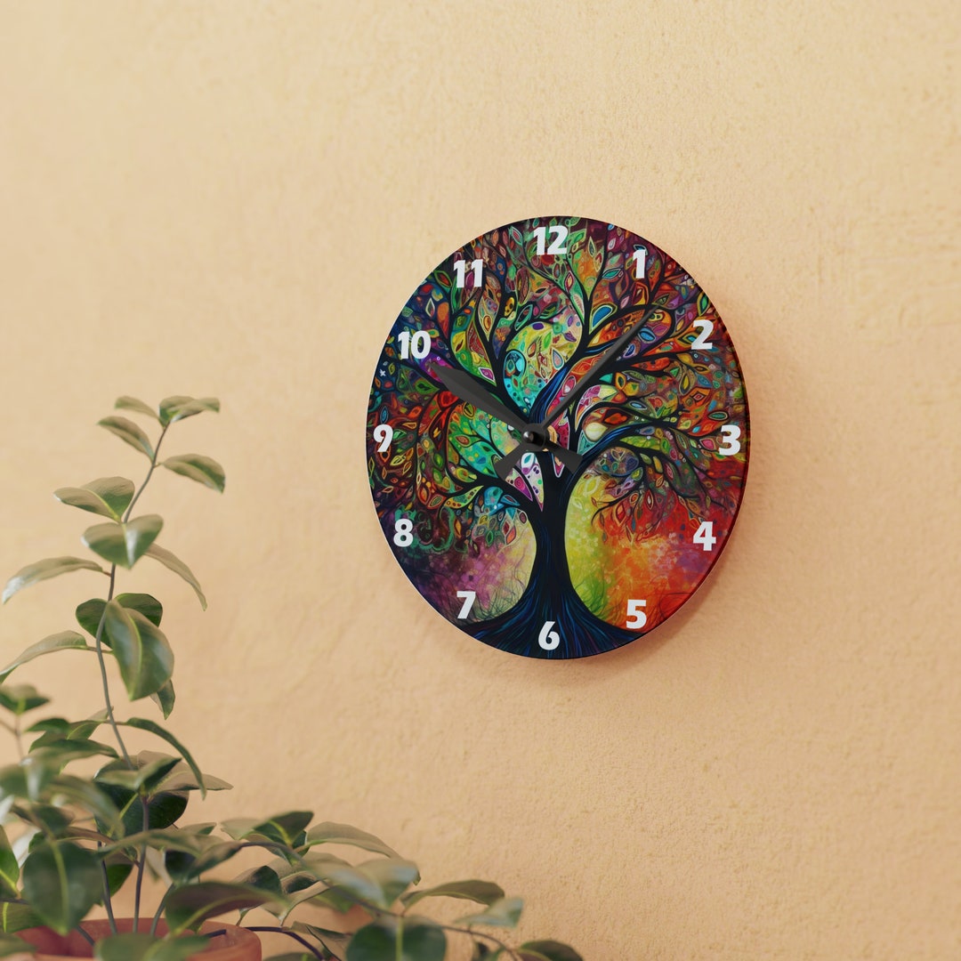 Tree of Life Wall Clock: Embrace Nature's Beauty and Symbolism in Your ...