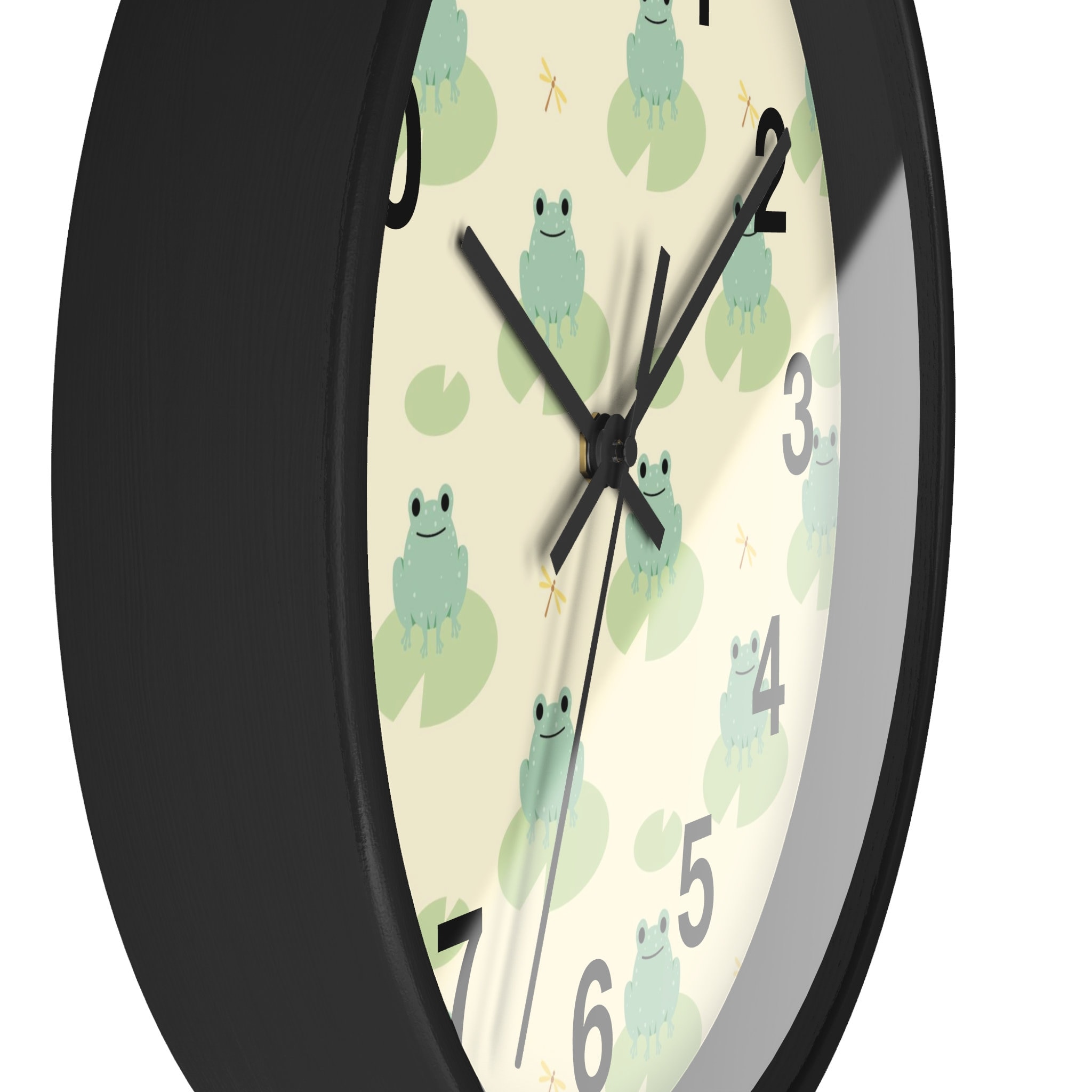 Whimsical Frog Wall Clock, Nature-inspired Decor, Silent Ticking, Wall ...