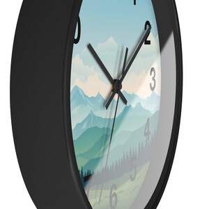 Mountain Range Wall Clock: Nature-inspired Timekeeping for Your Home ...