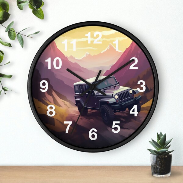 Jeep Wall Clock for Him - Etsy