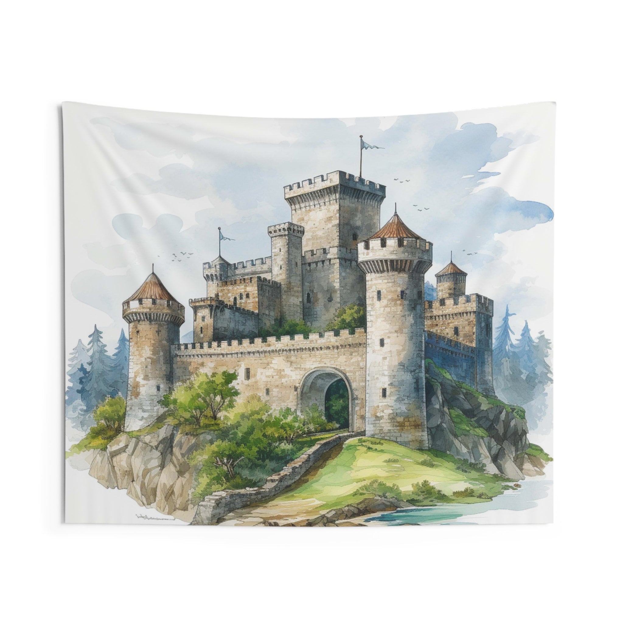 Medieval Castle Tapestry Majestic Decor for Elegant Spaces, Artful ...