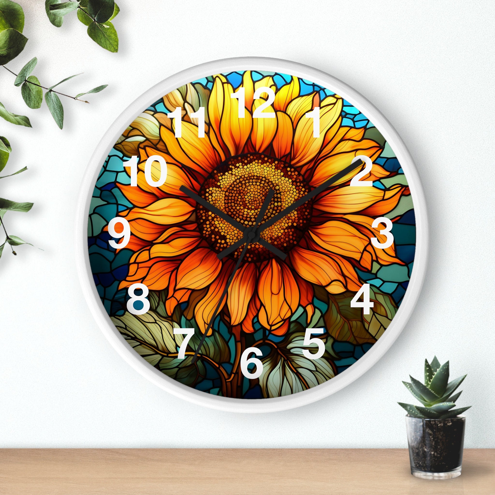 Unique Sunflower Wall Clock: A Sunny Timepiece to Brighten Your Day ...