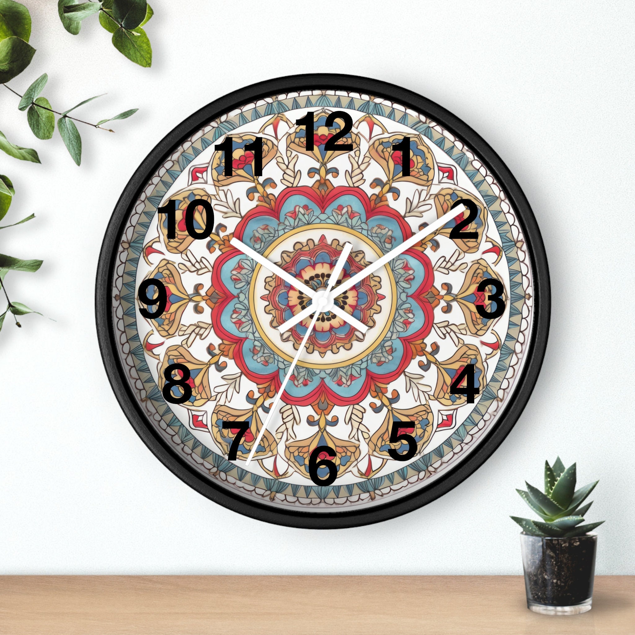 Boho Design Wall Clock Unique Stylish and Functional Home - Etsy