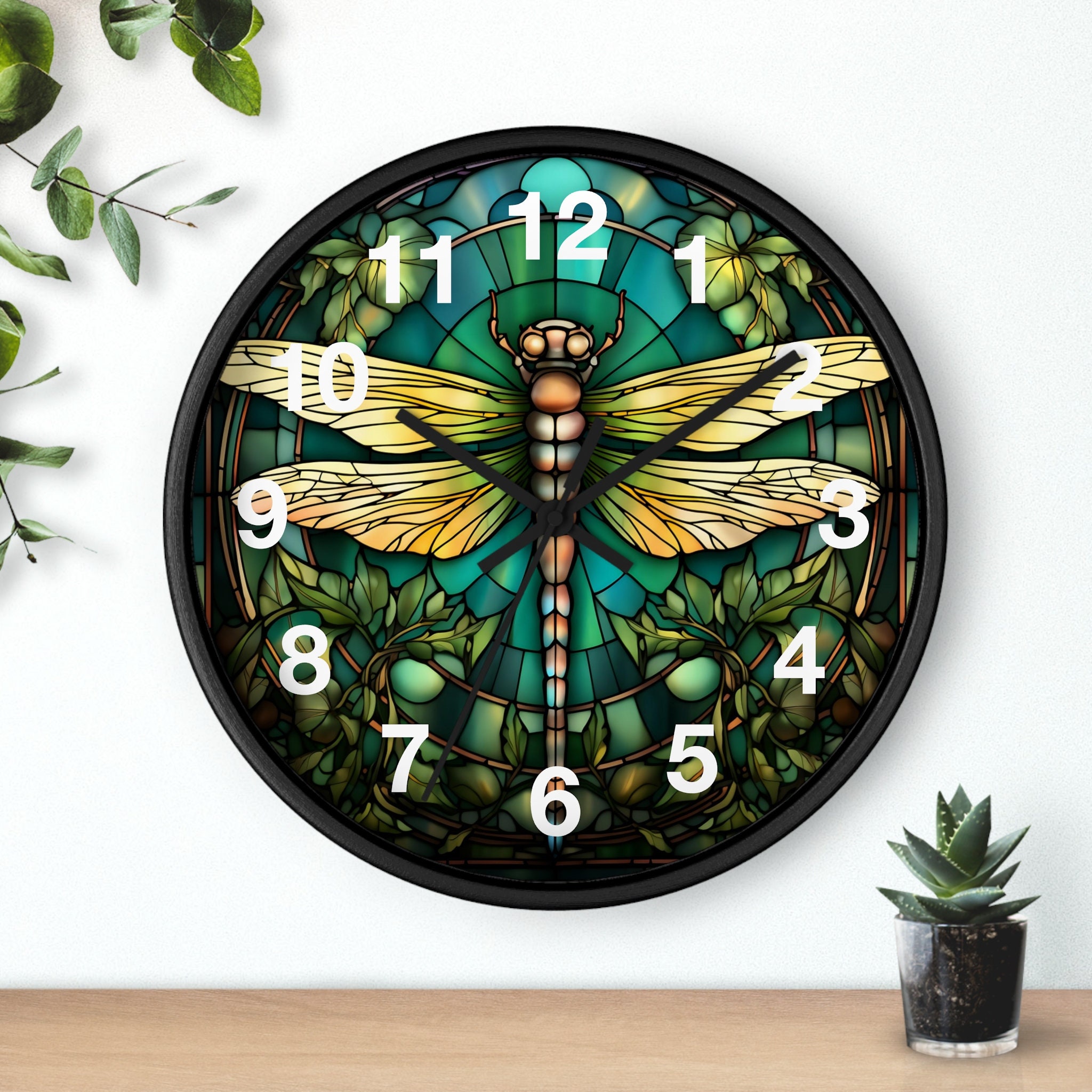 Unique Dragonfly Wall Clock: A Timepiece of Whimsical Beauty for Nature ...