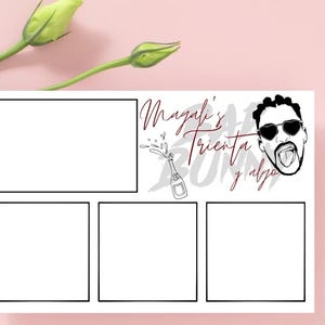 Bad Bunny Photo Booth Template: Editable Canva Design (digital Download ...